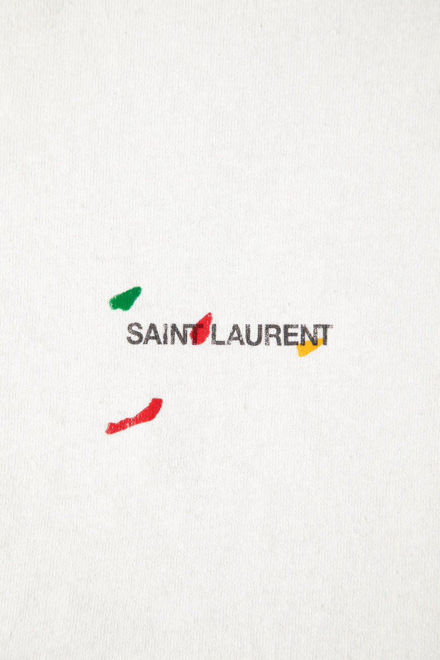 Футболка SAINT LAURENT купить в Москве за 12600 рублей (Пол: женский ...